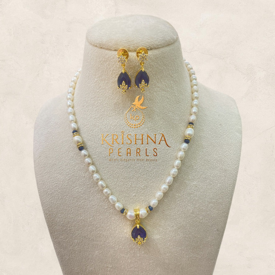 Simple Pearl Necklace Set – Sri Krishna Pearls