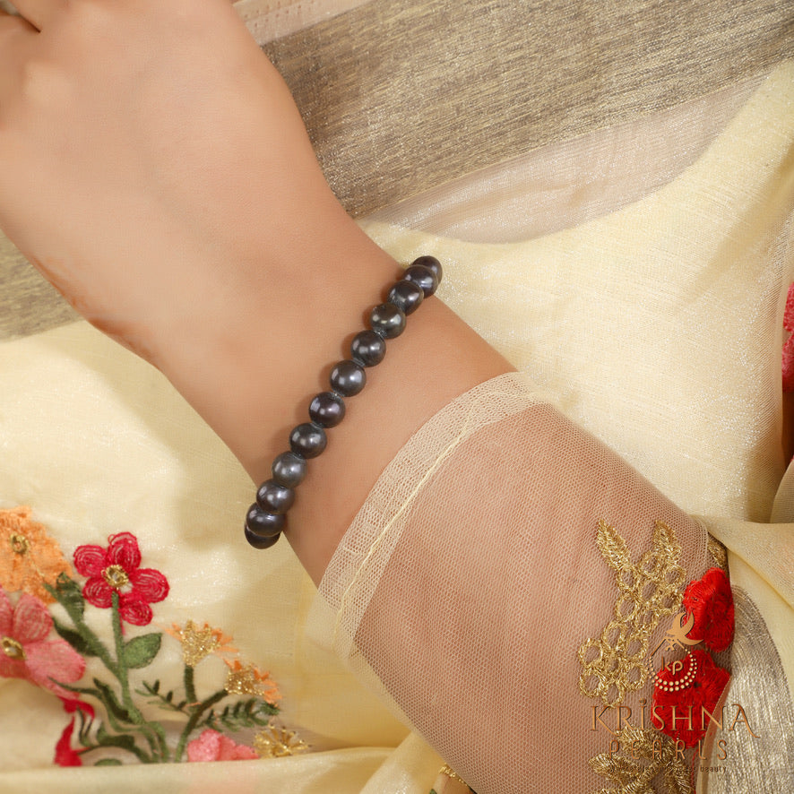 Simple Black Pearl Braclet – Sri Krishna Pearls