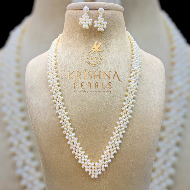 Premium Design Jali Pearl Necklace – Sri Krishna Pearls