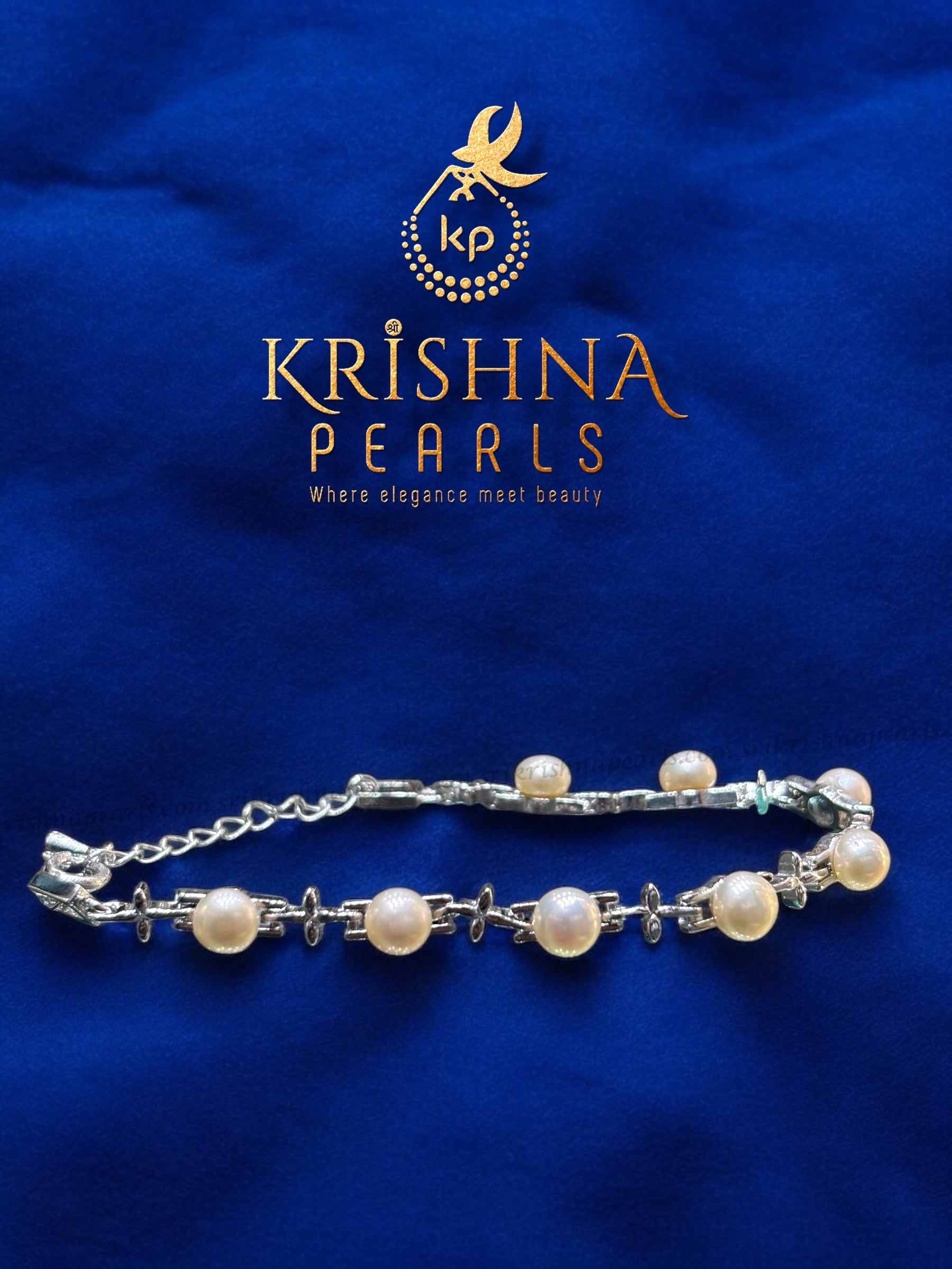 Pearl Embellished Designer Bracelet – Sri Krishna Pearls